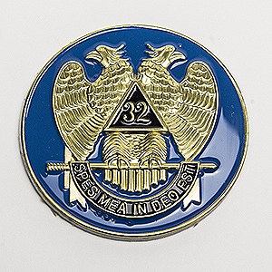 Scottish Rite "32" Auto Emblem - Masonic Library & Museum Shop